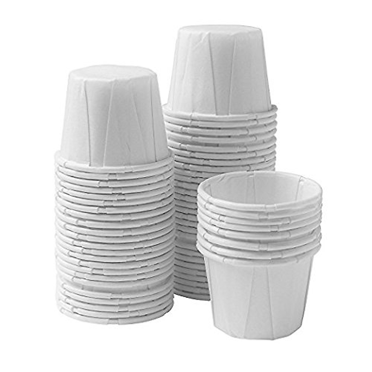 Vakly Disposable Paper Souffle Medicine Cups 3/4 oz [Pack of 500] – (0.75 Ounce) Small Cups for Medication Distribution, Pills, Tasting, Condiments, Food and Dessert Serving