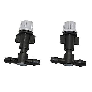 LRJSKWZC Garden Lawn Sprinkler Irrigation System 10 PCS Gray Spray Nozzle with 4 / 7mm Tee Apply Watering Sprayed On Plants Spray Radius 0.6-0.9m Sprayer Nozzle