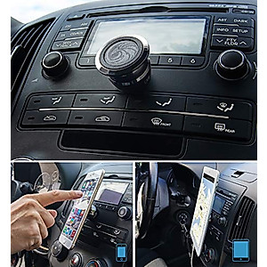 Universal Car Phone Mount Magnetic - All-Metal Car Mount for Smartphone & GPS - Cell Phone Holder for Car Dashboard. +100 to Safeness & Comfort