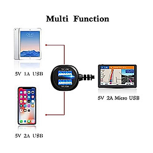 Dash Cam Charger 2023 Upgraded Micro USB Car Charger with Dual USB Port Compatible with, Rexing, Byakov, AKASO, Crosstour, Trekpow, Pruveeo, OldShark, Garmin and Most Other Dash Cam(11.5ft)