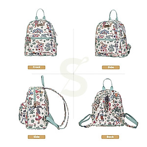 Signare Tapestry Casual Backpack Rucksack Women School Bags with Floral Design (Poppy, DAPK-POP)