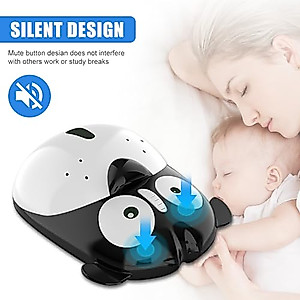 FLY WAY Cute Wireless Mouse, Cartoon Dog 2.4GHz Rechargeable Cordless Mouse with Nano USB Receiver Children Mice Kids Gaming Mouse for Notebook,Laptop,PC,Desktop (black)