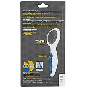 Petmate GripSoft Cat Brush, White/ Blue, One Size