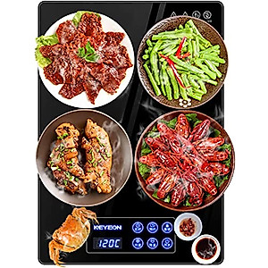 Buffet Warming Tray Hot Plate with Adjustable Temperature Control, Party Chafing Dish, Electric Food Warmer for Kitchen, Dining Room,Black,16x11inch (Black 31x19inch)