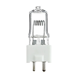 Sunlite DYS/DYV/BHC G7 Bi-Pin CC-6 Clear Light Bulb, 600 Watts, 120 Volts, 5 Amps, 17000 Lumens, 2-Pin GZ9.5 Base, 99 CRI, 3200K Warm White, 1 Pack