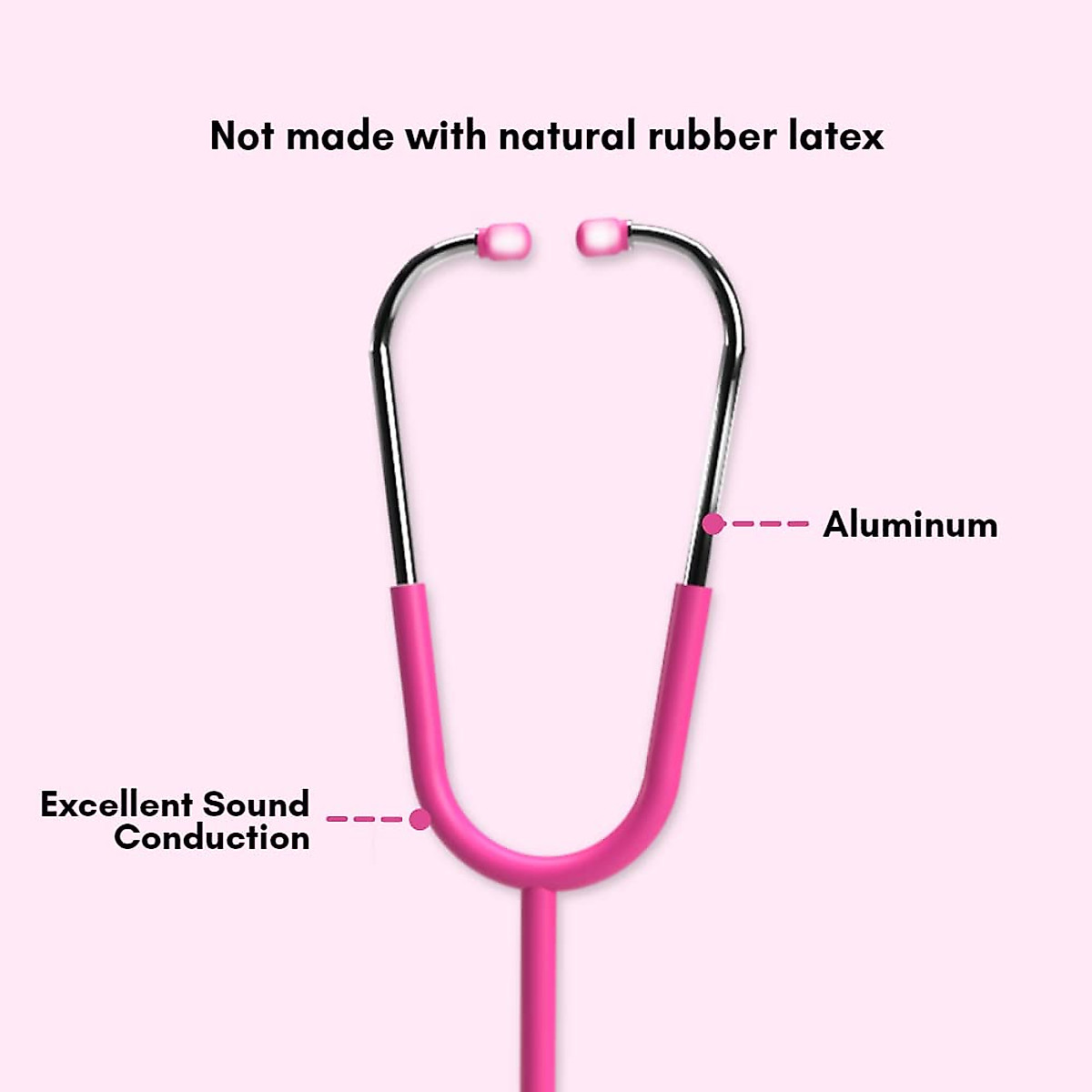 Breast Cancer Awareness Ribbons Hot Pink Gemscope Stethoscope