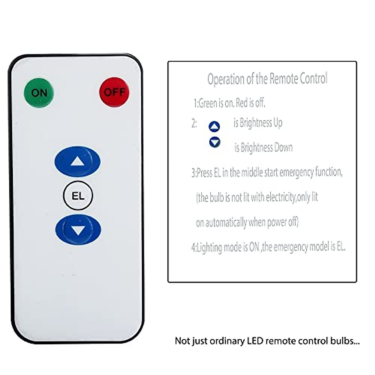 BSOD LED Magic Bulb, 7W Warm White Emergency Light with Remote Controller and Rechargeable Built-in Battery E26 Lamp for Home Indoor Power Outages Lighting (Warm White)