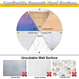 ArtHue Adhesive Hooks, Stainless Steel Razor Holder for Shower Hooks,Heavy Duty Wall Mount Robe Towel Hooks for Bathroom Bedroom Hanging Coat, Hat, Key -Black(6pack)