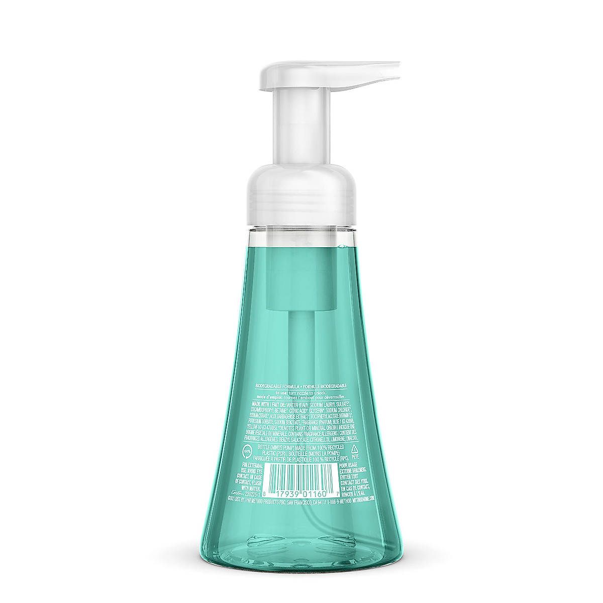 Method Foaming Hand Soap, Waterfall, Paraben and Phthalate Free, Biodegradable Formula, 10 fl oz (Pack of 6)