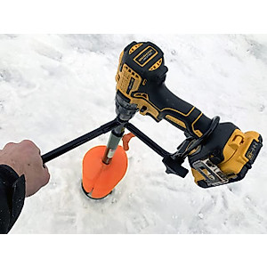 Nordic Legend E-Drill Nylon Ice Auger Combo and Universal Adapter with 14” Extension (8-in)