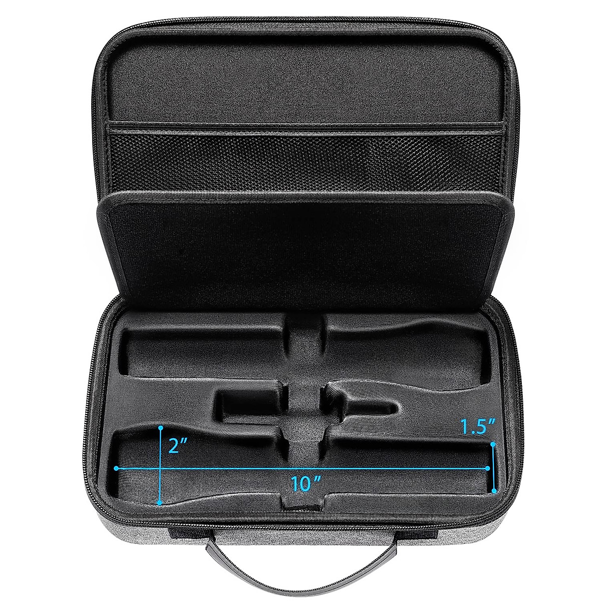 Wireless Microphone Case for JBL Wireless Two Microphone System and Bietrun Wireless Mics WXM 02/WXM 04/WXM 19/WXM19A/WXM 21, Portable Microphone Storage EVA Hard Shell Exterior Case, Case Only