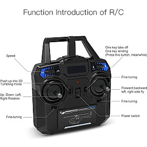 GoolRC C129 V2 RC Helicopter, 4 Channel Remote Control Helicopter with 6-Axis Gyro, 2.4GHz RC Aircraft with 3D Flips, Altitude Hold, One Key Take Off/Landing and 3 Batteries for Adults and Beginners