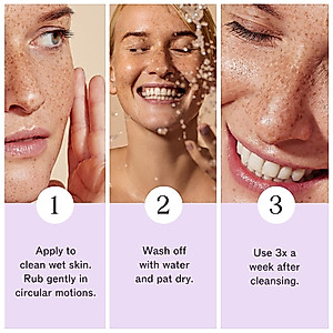 LilyAna Naturals Charcoal Face Scrub - Facial Exfoliator - Microdermabrasion Scrub - Facial Skin Care Products for Women and Men - Lavender and Tea Tree Oil - 3oz