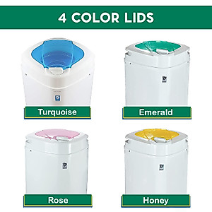 The Laundry Alternative Ninja Spin Dryer - Portable Dryer for Clothes - Spin Dryer for Clothes, with 3200 RPM with High Tech Suspension System - Portable Spin Dryer for Apartments, RV Travel - Emerald
