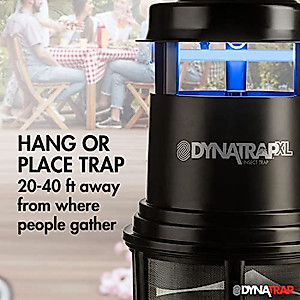 DynaTrap DT2000XLPSR Large Mosquito & Flying Insect Trap – Kills Mosquitoes, Flies, Wasps, Gnats, & Other Flying Insects – Protects up to 1 Acre