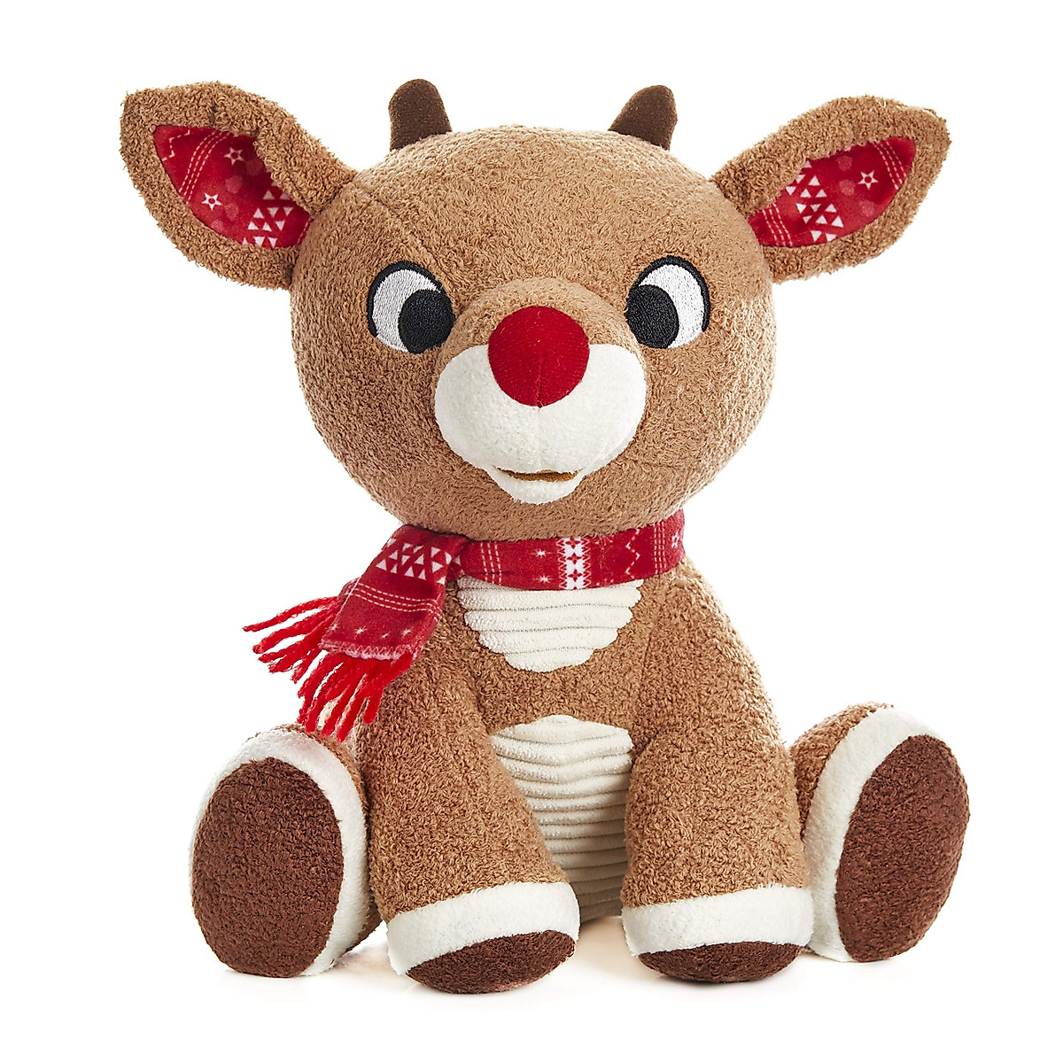 KIDS PREFERRED Rudolph The Red-Nosed Reindeer Set with Stuffed Animal, Plush Rattle, & Crinkle Teether Activity Soft Book, Christmas Holiday Toy, Boys & Girls 0 and up