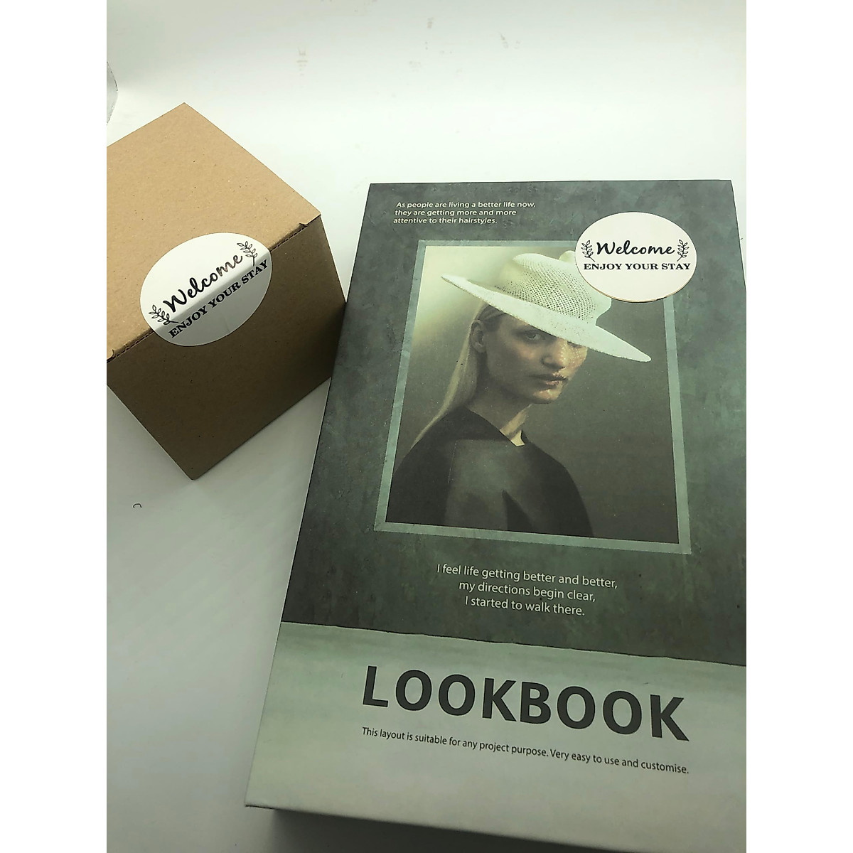 Welcome Hotel Guest Stickers,2 Inch Hotel Key Card Envelope Seals,500 Pcs Per Roll