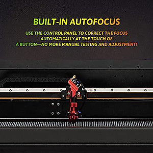 OMTech 80W CO2 Laser Engraver Machine, 20x28 Inch Laser Etching Machine with Water Chiller & Autofocus, Laser Engraving Machine with Motorized Workbed Air Assist & Ruida Controls for Home Office DIY