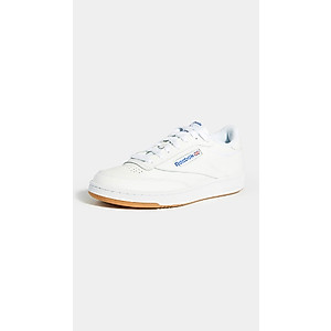 Reebok Men's Club C 85 Fashion-Sneakers, White/Royal-Gum, 9