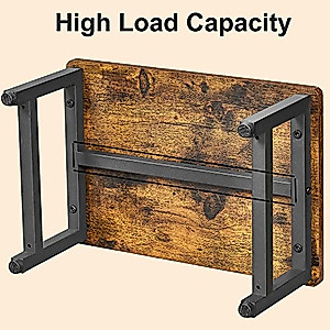 HOMCENES Step Stool for Kids, Wooden Step Stool, Kids Potty Training Stool, Easy to Move, Solid Portable Wooden Bedside Step Stool, Bed Steps for High Beds, One Step Foot Stool for Kitchen, Adults