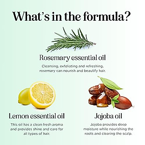 Clarifying Shampoo for Oily Hair and Scalp - Deep Cleansing Shampoo Build Up Remover with Rosemary Oil - Degrease Shampoo for Greasy Hair & Scalp - Vegan Color Safe Sulfate & Paraben Free (2 Pack)