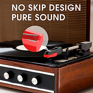 DIGITNOW Record Player Needles, 4 Pack Technics Turntable Phonograph Needle, Replacement Stylus Needle for LP Vinyl Player More brand