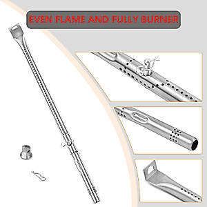 G327-2100-W1 463448021 Grill Burner Replacement for Charbroil Grill Parts 5 Burner 463455021 463449021 463451022 463458021 463459021 463450022 G324-0007-W1 Char-Broil Performance Burner Tube 5Pcs