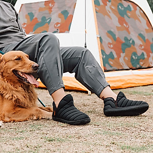 RockDove Men's Alpinz Puffer Bootie, Size 8 US Men, Black