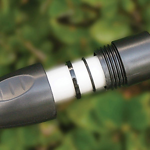 Carrand 93089 Flow-Thru 10" Wash Brush with 68" Aluminum Extension Pole , Black