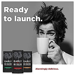 Early Riser House Decaf Ground Coffee, 22 Ounce (Pack of 2)