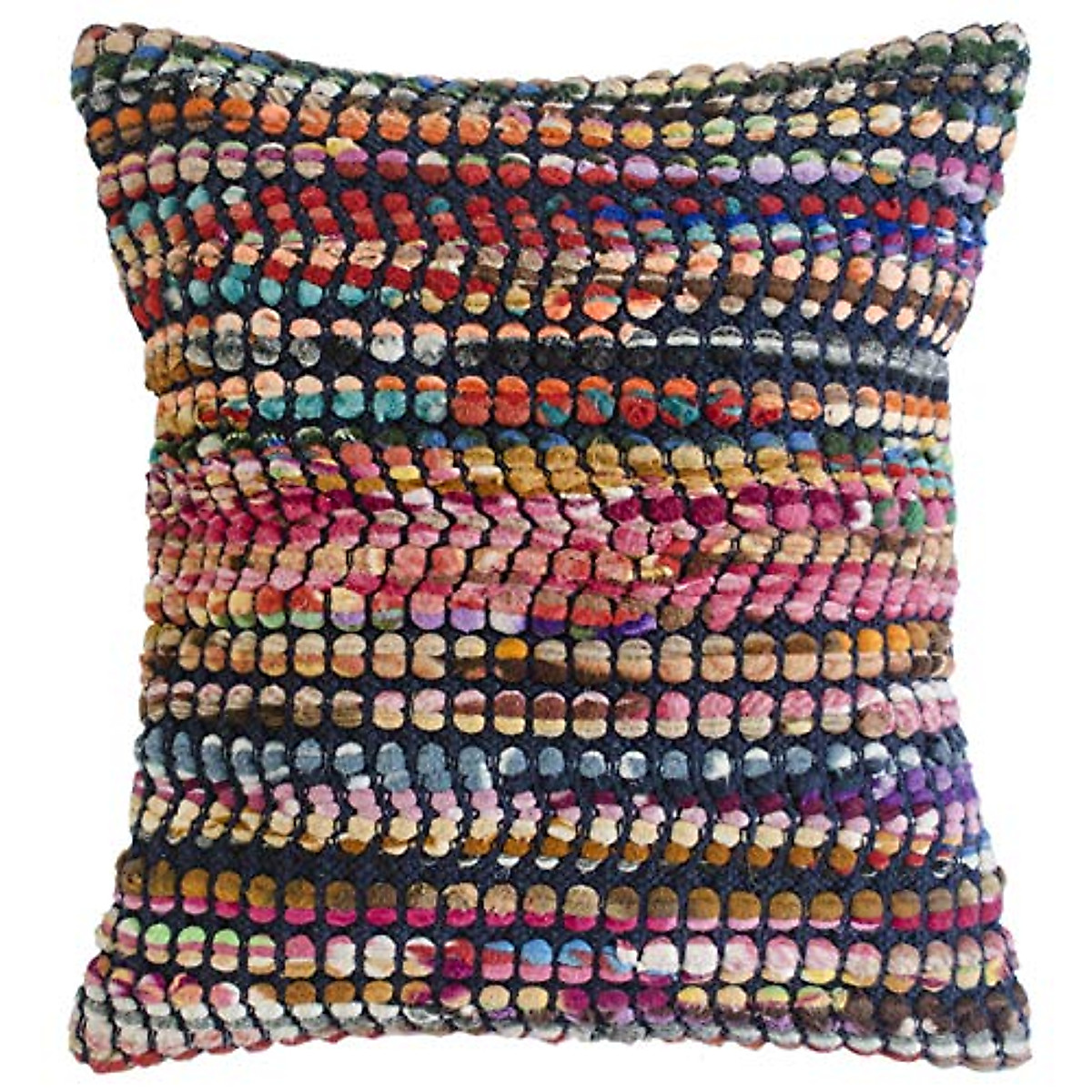 LR Home Multicolored Bohemian Geometric Throw Pillow, 1 Count (Pack of 1), Multi