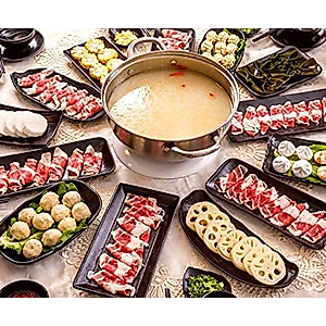 Saim Rectangle Serving Platter, Serving Platter 12 Inch Sushi Platter Modern Dinner Plates for Serving Food, Dessert Cake Appetizers Meat, Entertaining, Party