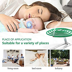 LA BELLEFÉE Citronella Coils Outdoor, Citronella Incense, Made with Citronella, Lemongrass, Set of 48 Coils for Camping Trips, Backyards BBQs, Picnic or Indoor Activities