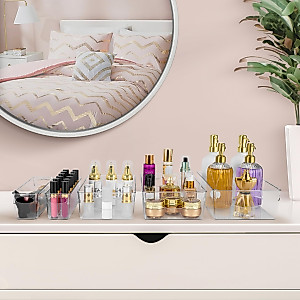 Sorbus Clear Plastic Storage Bins for Shelves, Clothes, with Handle - Clear Storage Bins, Drawer, Shelf, Closet, Pantry, Fridge, Freezer Organizer Bins, Closet Organizers and Storage (10 pack)