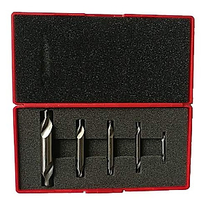5PC M2HSS Combined Center Drills Countersinks 60 Degree Angle Bit Set