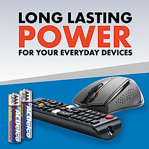 ACDelco 48-Count AAA Batteries, Maximum Power Super Alkaline Battery, 10-Year Shelf Life, Reclosable Packaging