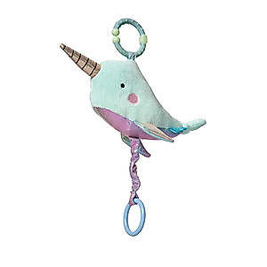 Manhattan Toy Under The Sea Narwhal Baby Teether & Travel Pull Toy