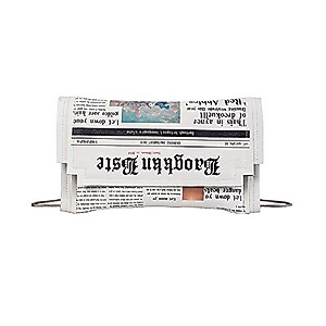 moderngenic 'Newspaper' Handbag, Fashion Envelope Clutch, Cross-body Shoulder Purse, Soft PU Leather Handbags for Women/Girls