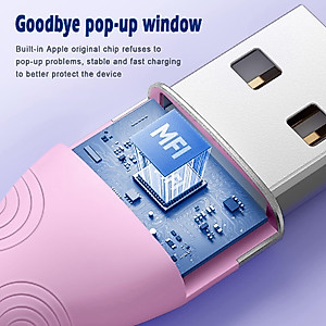 iPhone Charger 3Pack 10FT [Apple MFi Certified] Lightning Cable USB Fast Charging Cord iPhone Charging Cable Compatible with iPhone 14 13 12 11 Pro Max XR XS X 8 7 6 Plus SE iPad(Multi-Color)…