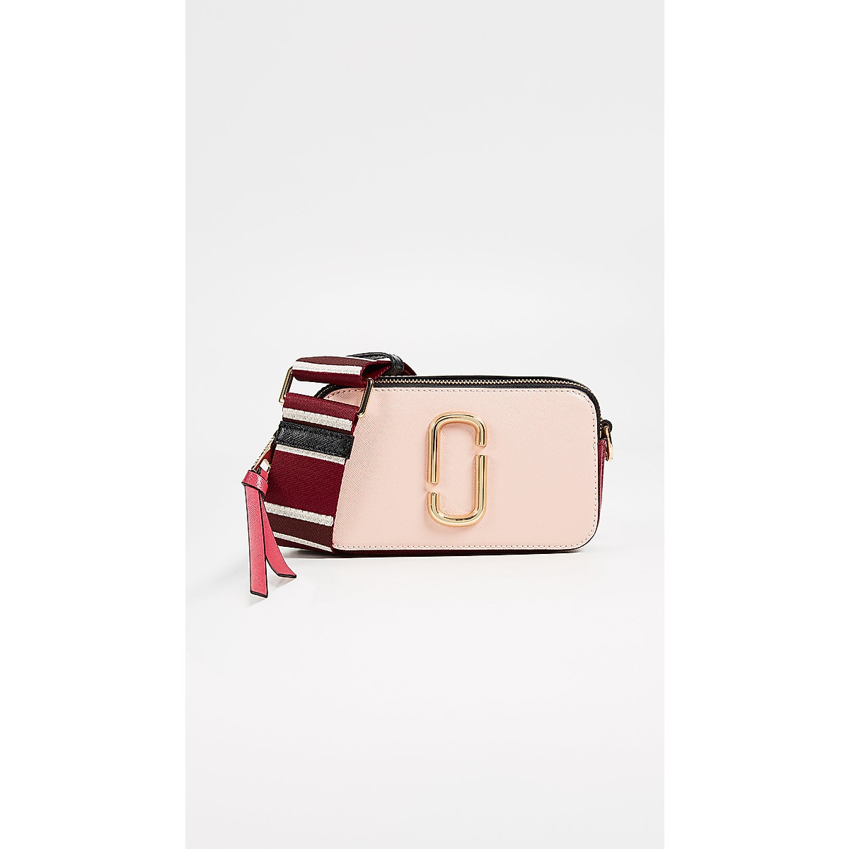 Marc Jacobs Women's The Snapshot, Rose, Pink, Stripe, One Size