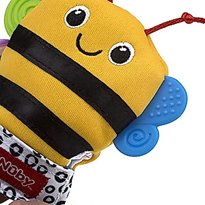 Nuby Happy Handimals Teething Mitten, Bee