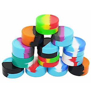 vitakiwi 22ml Round Silicone Container Concentrate Food Storage Jars Non-stick (3)