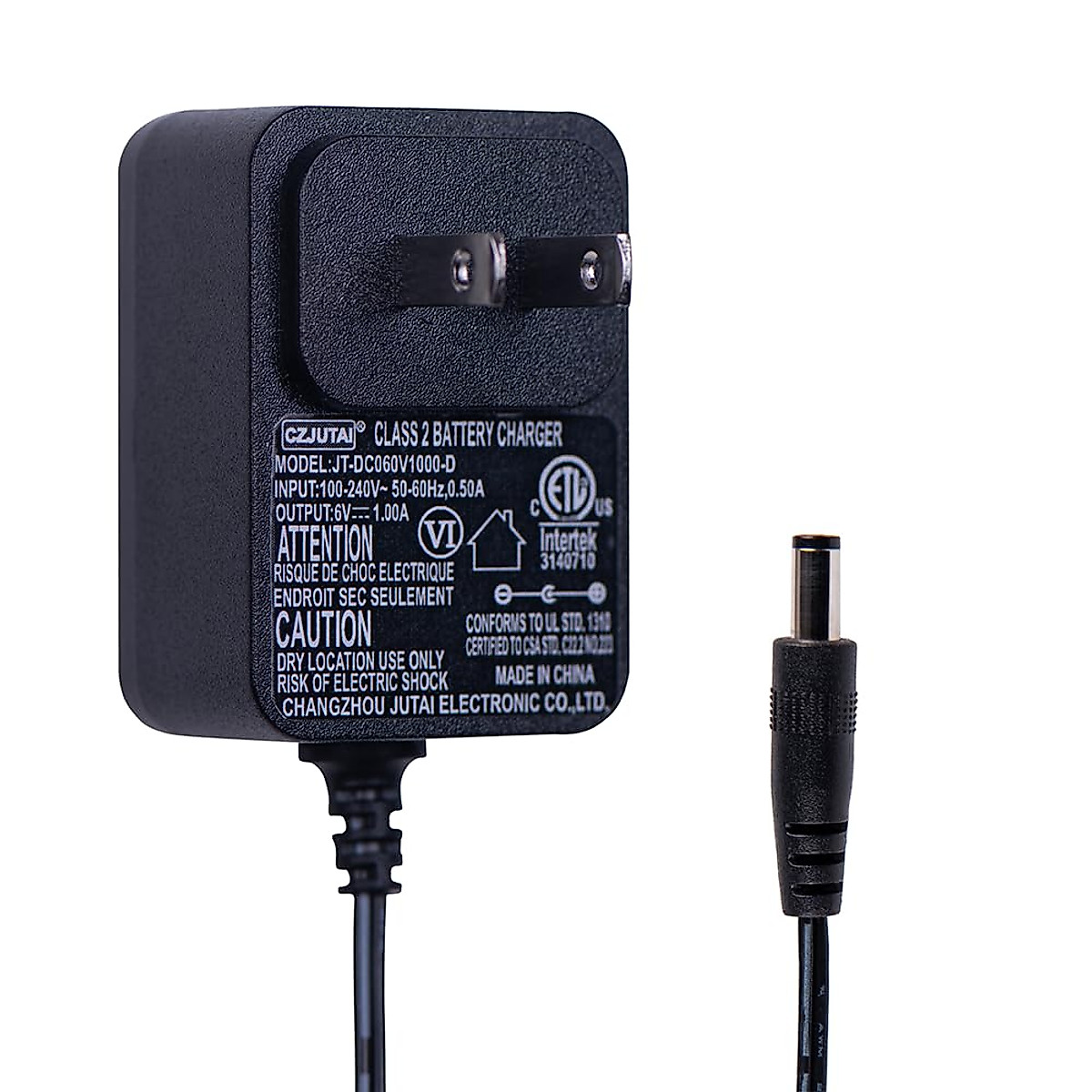 6 Volt Battery Charger for Kids Electric Ride On Toys Battery Power Adapter