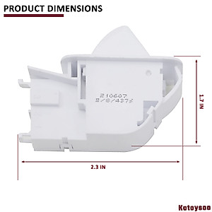 6600JB1010A Refrigerator Door Push Button Switch by Kotoysoo - Replacing with LG & Kenmore Refrigerators – Replaces: AP4442090 6600JB1010K 1268243 6600JB1004A 6600JB1010L AH3529268 EA3529268 PS3529268