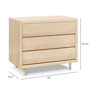 Ubabub Nifty 3-Drawer Dresser, Natural Birch