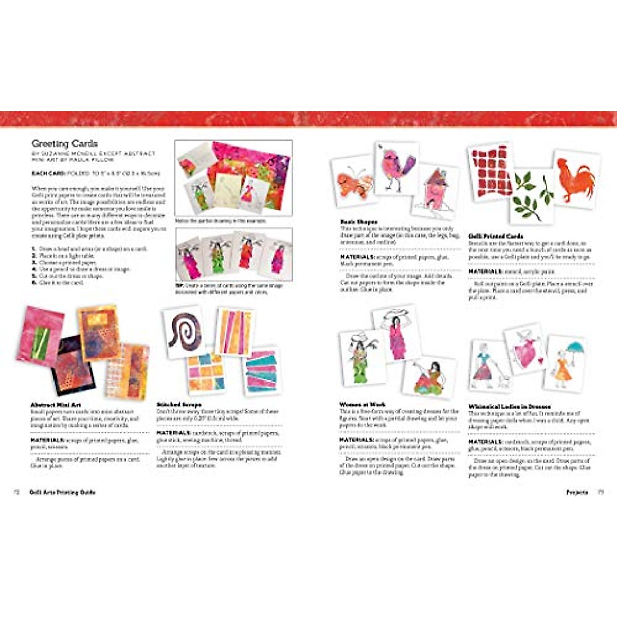 Gelli Arts (R) Printing Guide: Printing Without a Press on Paper and Fabric Using the Gelli Arts (R) Plate (Design Originals) 32 Beginner-Friendly Step-by-Step Projects, Techniques, and Inspiration