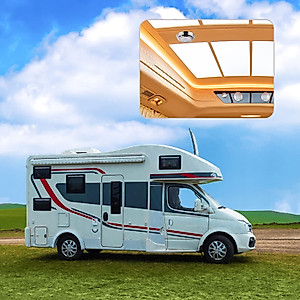 Besramtic Marine Dome Light LED Boat Cabin Lights White with Switch Stainless Steel Surface Mount 12 Volts (4.18 Inches)