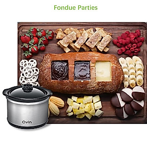 0.65 qt slow cooker warmer, fondue pot set,chocolate melting pot