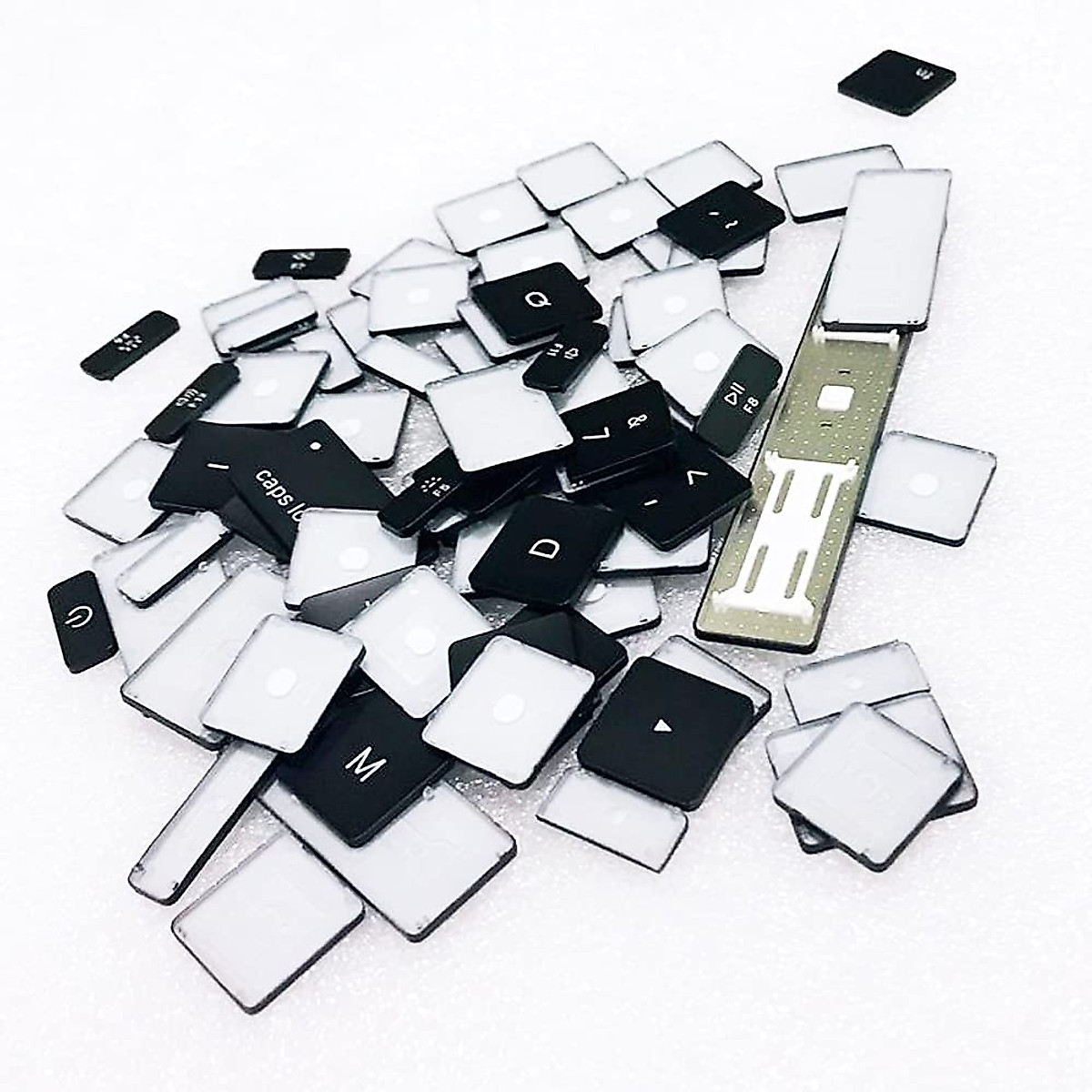 Willhom Keyboard Keys Keycap US Layout Set Replacement for MacBook Pro Retina Late 2016-Mid 2017 13" A1708 A1706 15" A1707 and MacBook 12" 2017 A1534