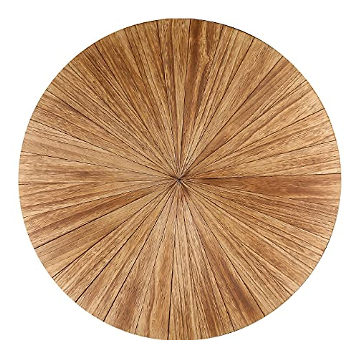 Coffee Tables for Living Room, Small Round Coffee Table with Storage, Mid Century Modern Solid Wood Coffee Table, Rustic Wooden Circle Center Table Living Room Furniture, Brown Tea Table